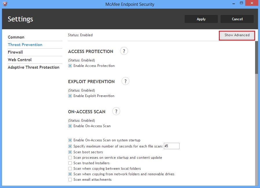 Configuring McAfee ENS and VSE to Prevent Macroless Code Execution in Office Apps