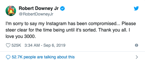 Iron Man’s Instagram Hacked: Snap Away Cybercriminals With These Social ...