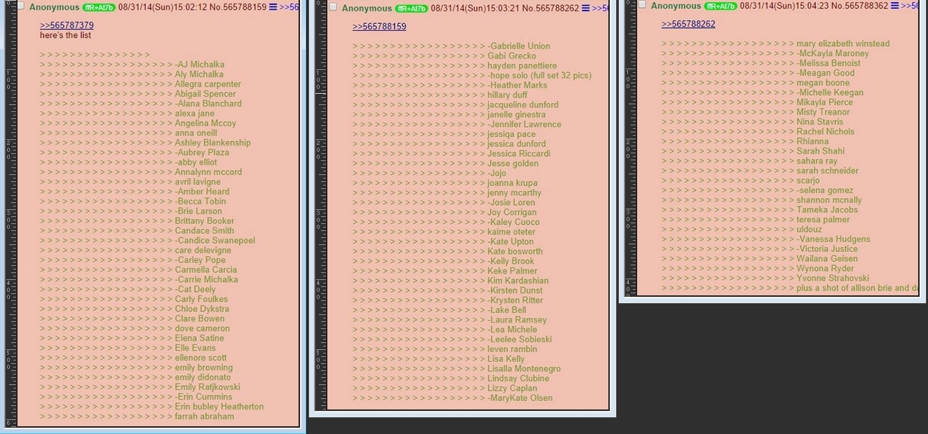 CelebGate: a Long, Dangerous List of Celebrities | McAfee Blog