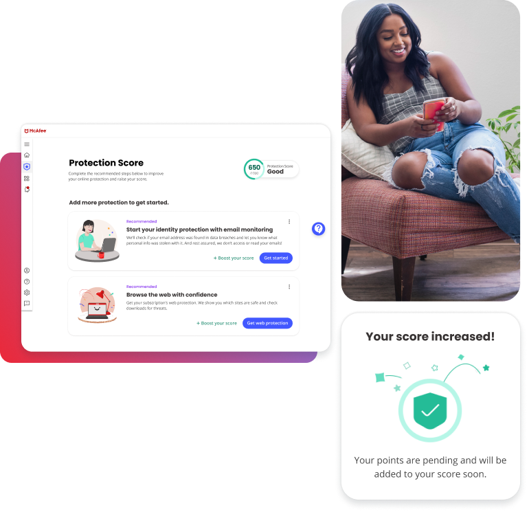 Protection Score For Monitoring Online Safety | McAfee