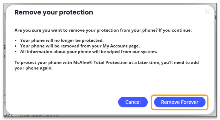 Deactivate and release a McAfee software license | McAfee Support