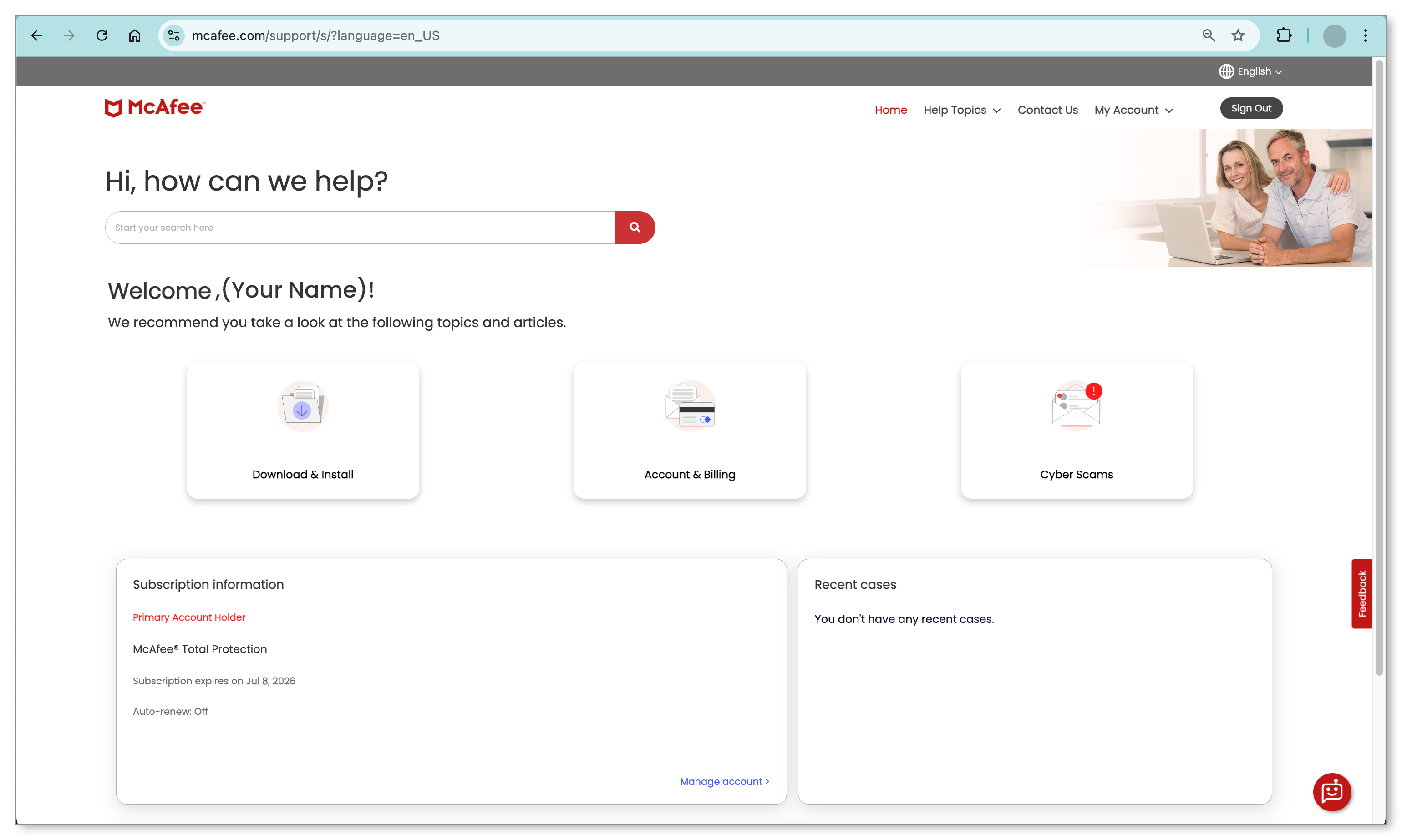 McAfee Customer Service and self-help options | McAfee Support