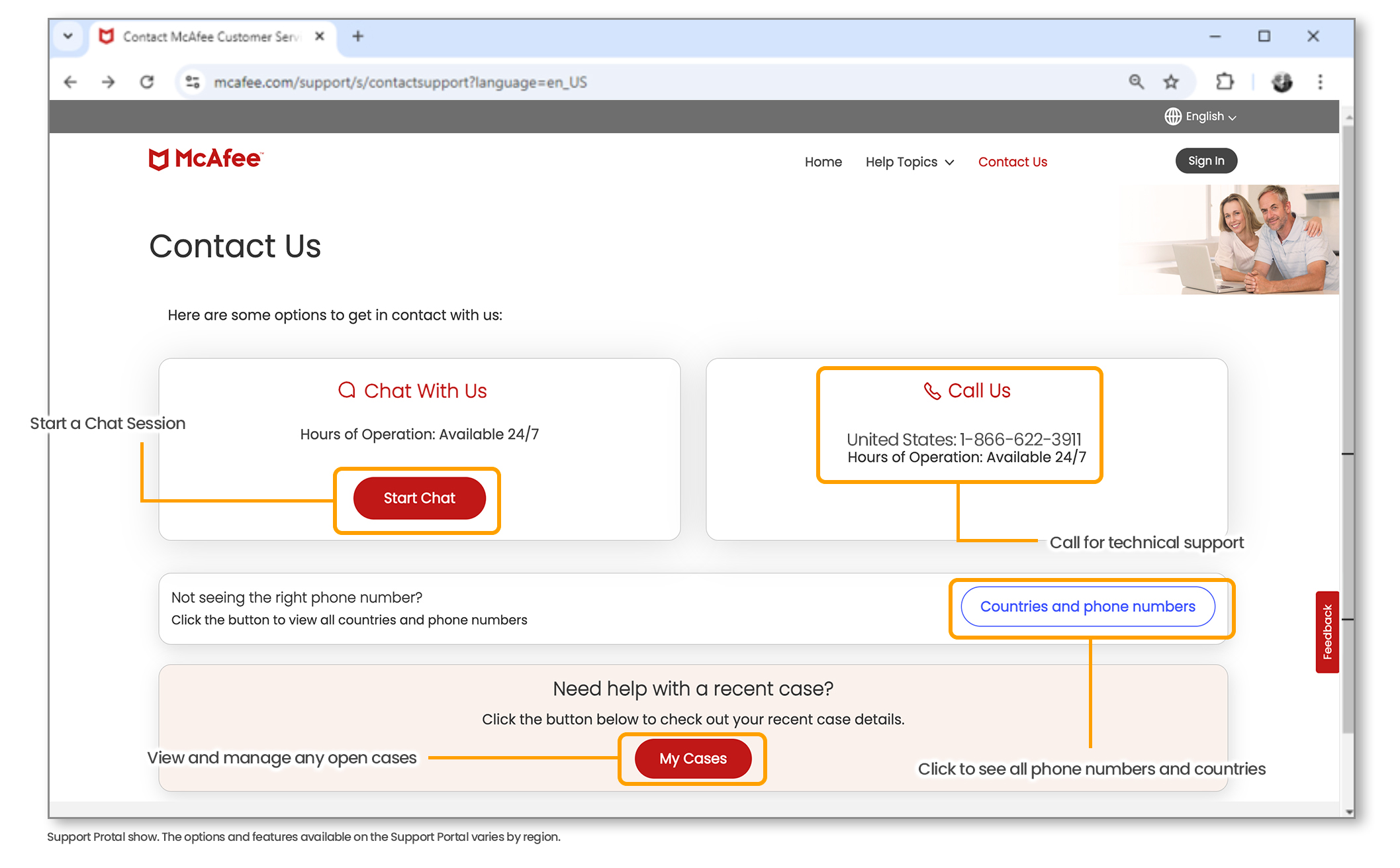 McAfee Customer Service and self-help options | McAfee Support