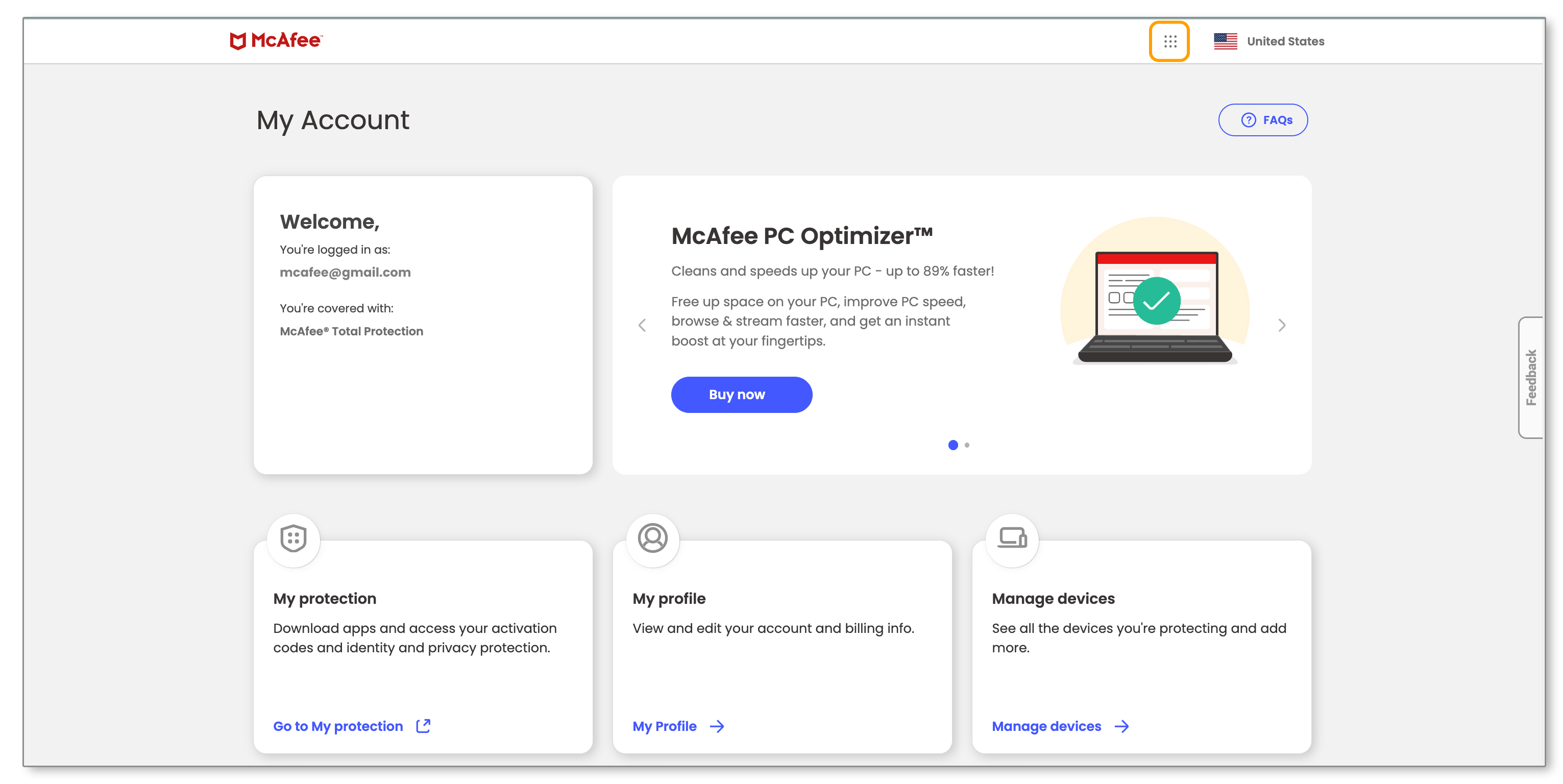 Update or delete the credit card on your McAfee account | McAfee Support