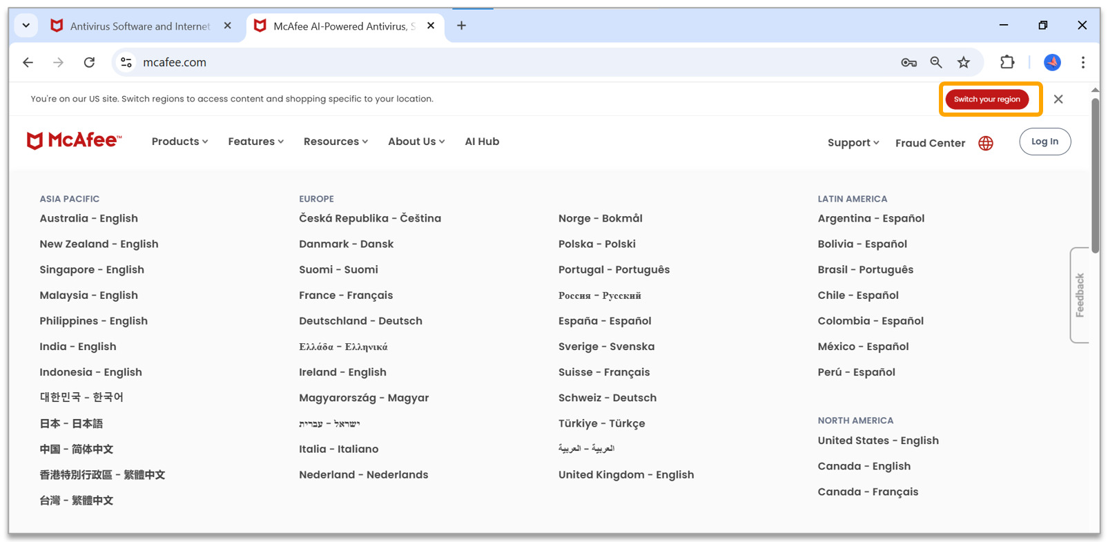 McAfee Customer Service -- Official Site