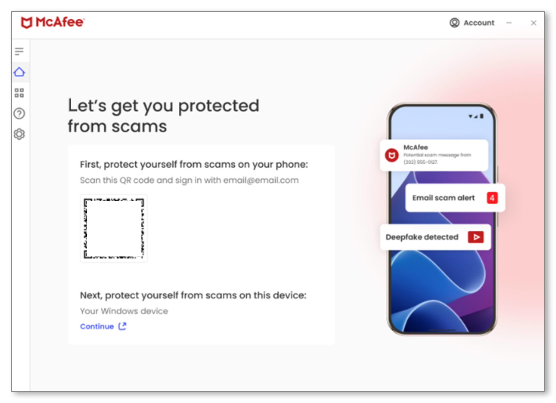 Get started with Scam Detector | McAfee Support