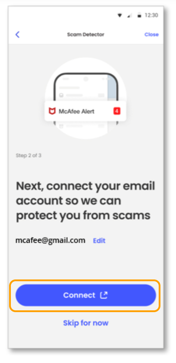 Get started with Scam Detector | McAfee Support