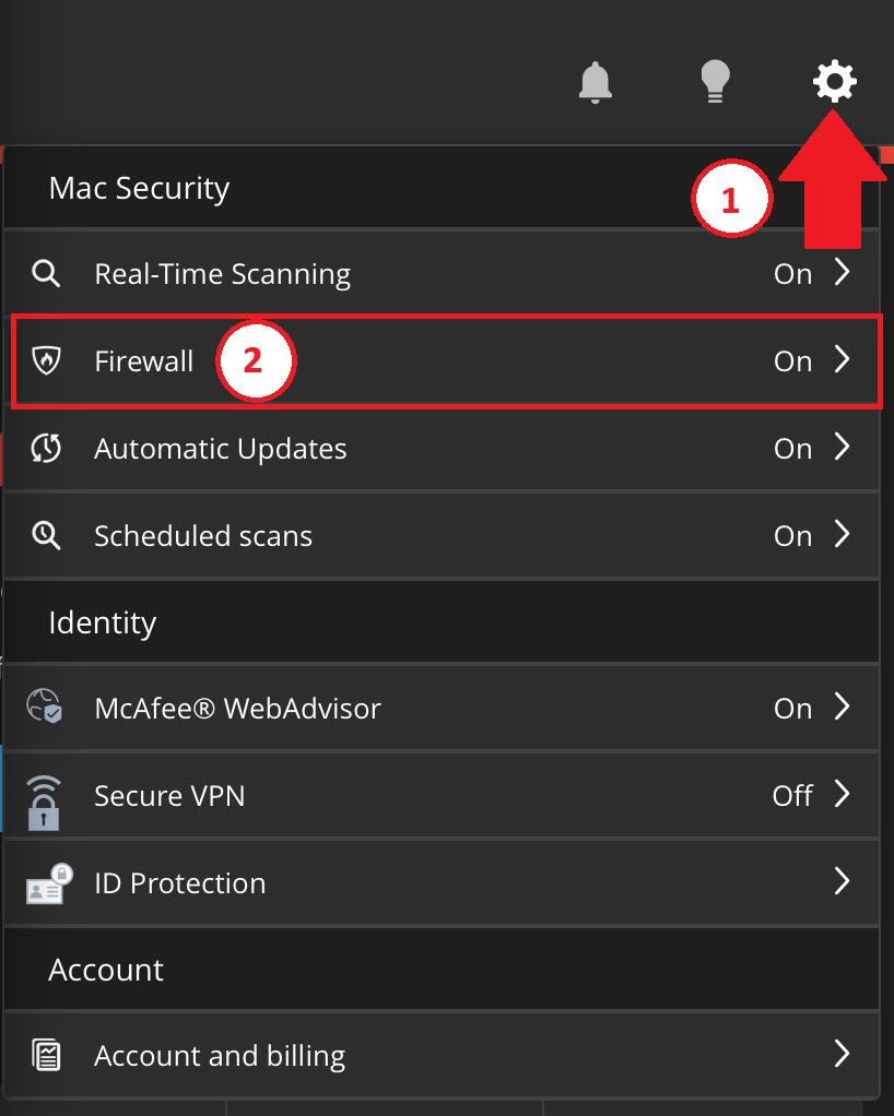 Unable to print or access network devices after you install McAfee ...