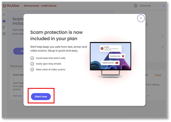Get started with Scam Detector | McAfee Support